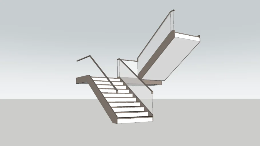 modern staircase | 3D Warehouse