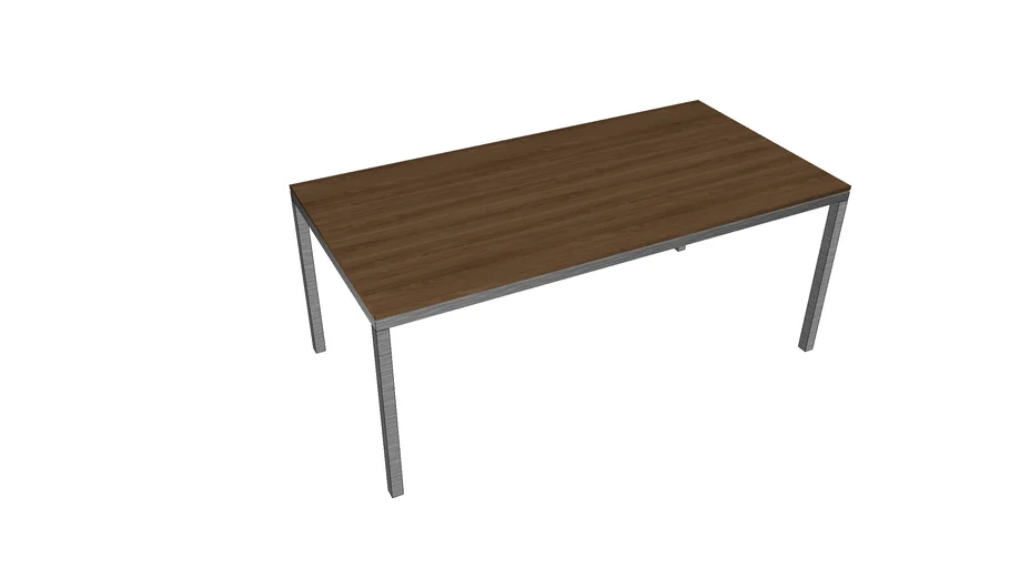 Frame Dining Table - Walnut | 3D Warehouse