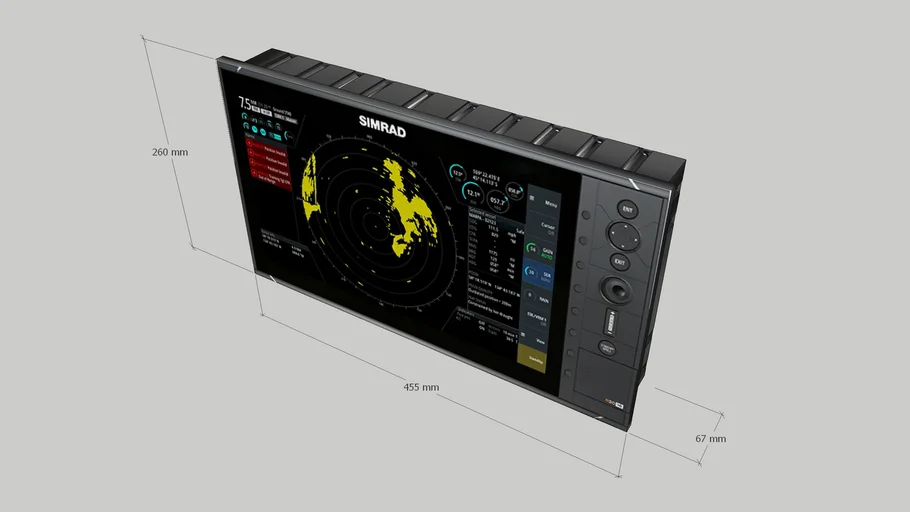 SIMRAD R3016 Radar Control Unit 16' | 3D Warehouse