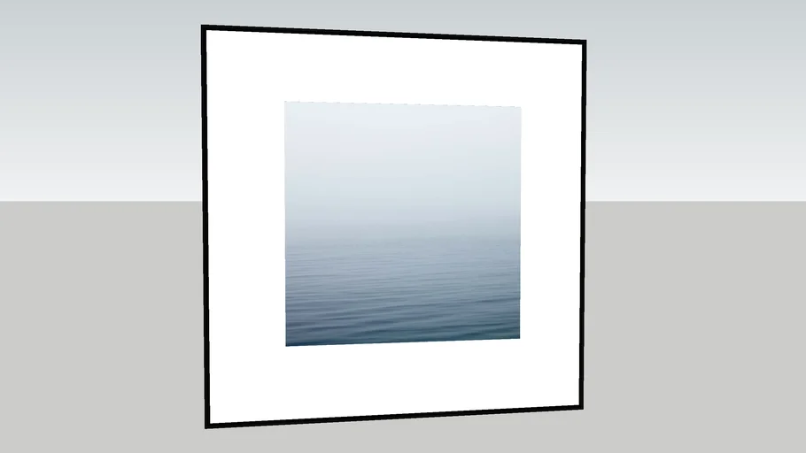 Quadro Decorativo com Fotografia de Mar | 3D Warehouse