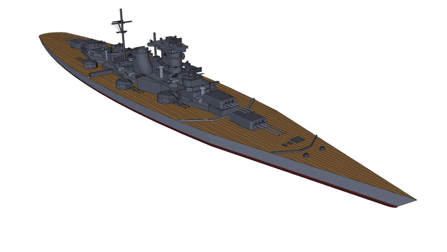 Tirpitz Class Battleship | 3D Warehouse