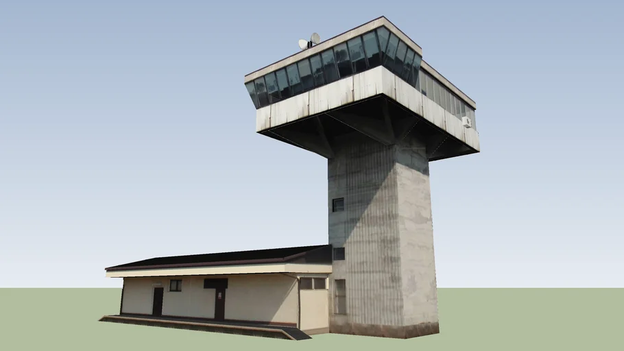 Railroad station dispatching tower | 3D Warehouse