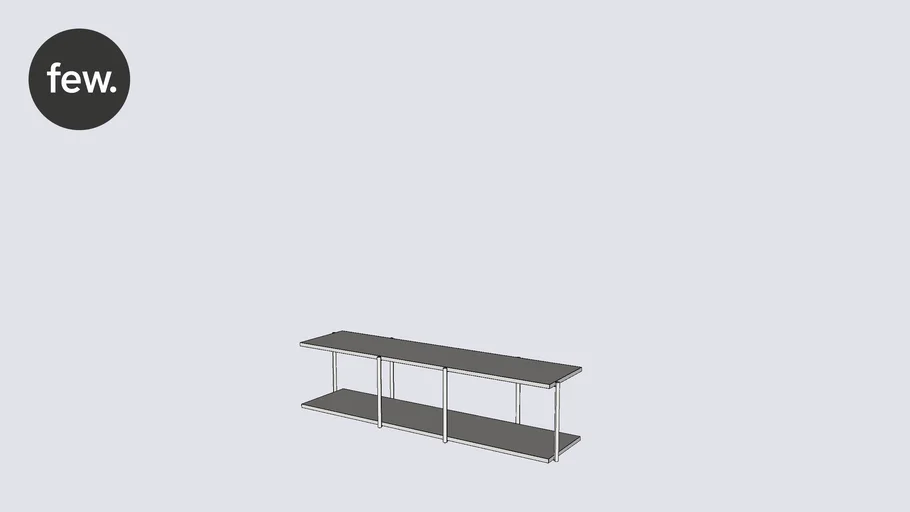 few. Array shelvings 150x37 Light grey | 3D Warehouse