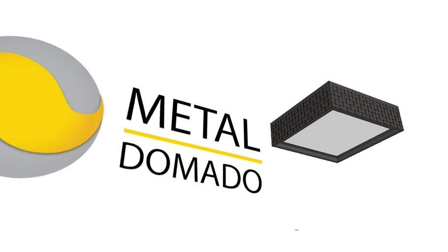 Metal Domado - Pendente Entrelace Quadrado | 3D Warehouse