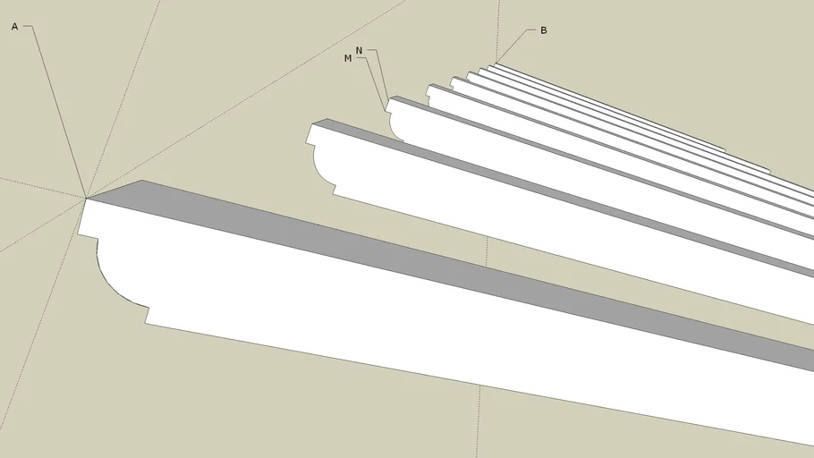 rafter-ends after boolean | 3D Warehouse