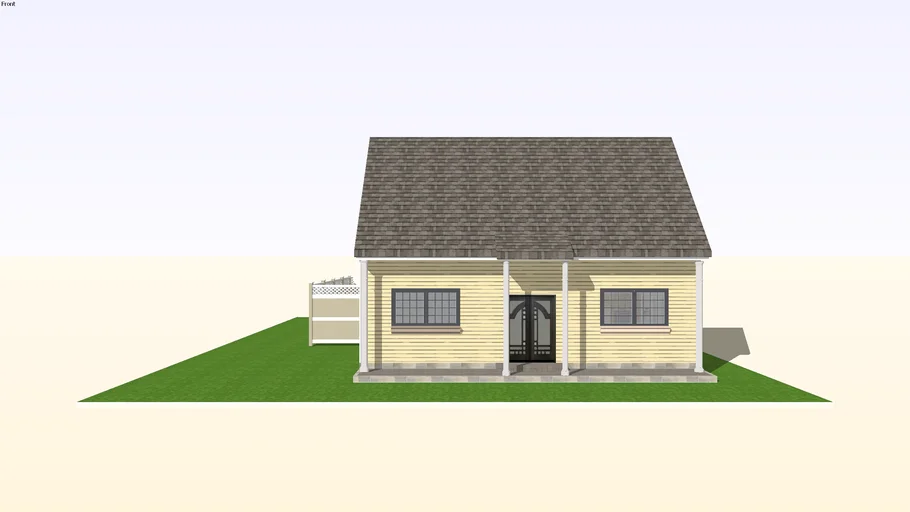 Ground Floor house with garden | 3D Warehouse