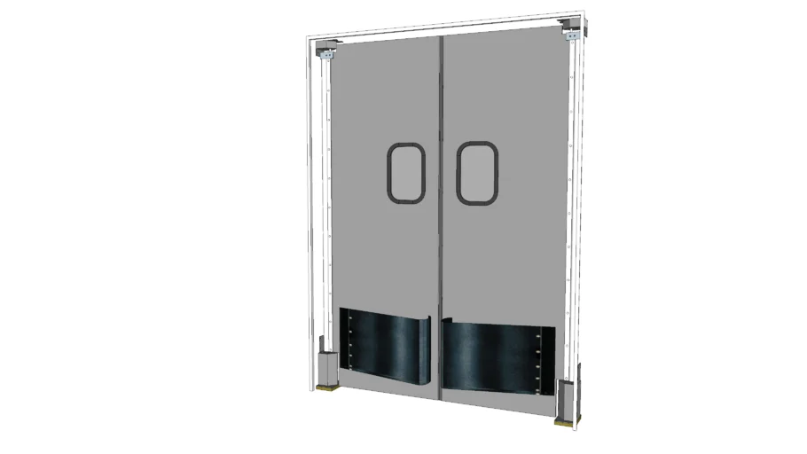 Dbl Swing Freight Door | 3D Warehouse
