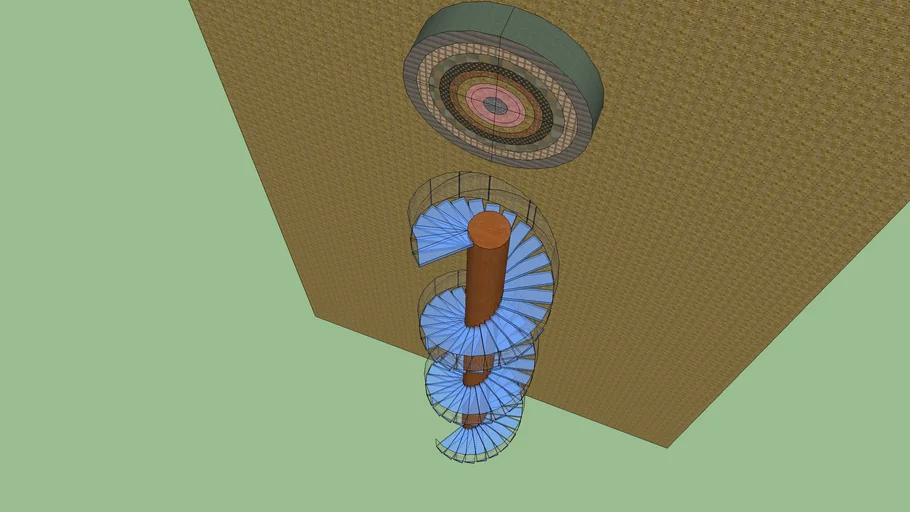 huge house with spiral stair case | 3D Warehouse