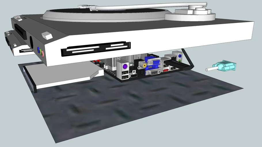 Home theater PC within turntable | 3D Warehouse