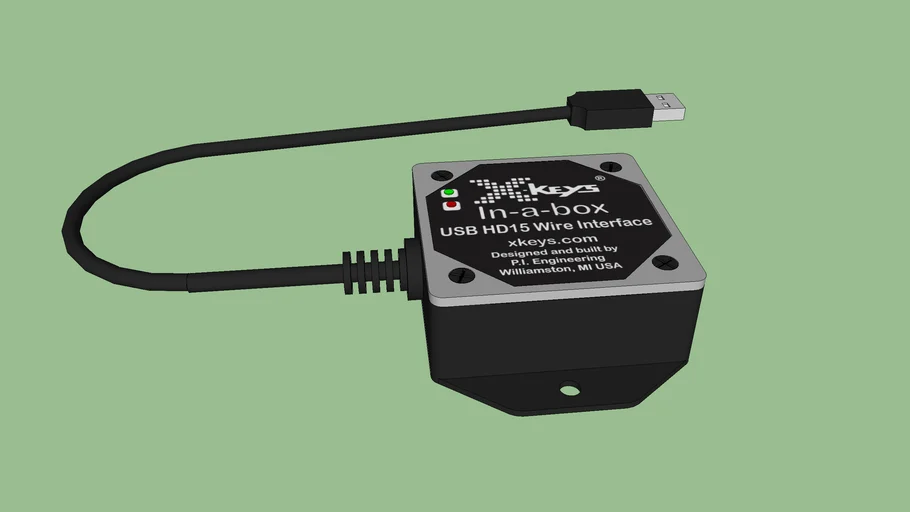 X-keys USB HD15 Wire Interface | 3D Warehouse