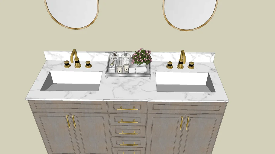 72in double vanity | 3D Warehouse