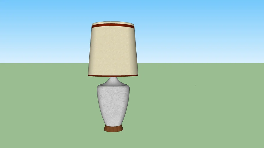 Mid Century Jar Style Table Lamp | 3D Warehouse