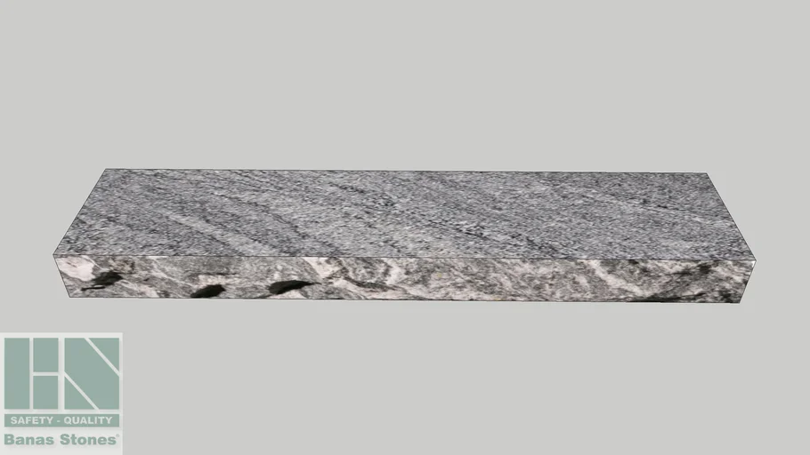 Banas Stones Natural 6' Steps/Risers - 16' x 72' - Paradiso | 3D Warehouse