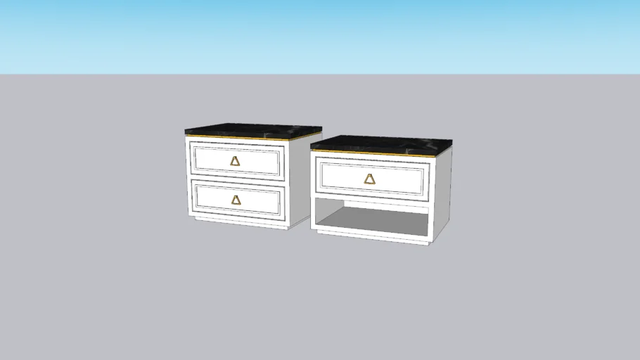 meja samping kasur | 3D Warehouse