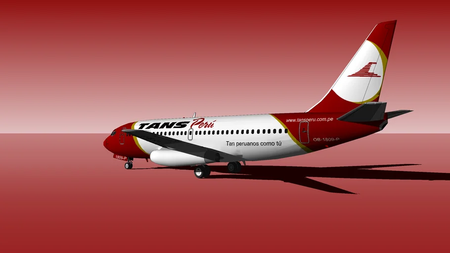 TANS Perú Boeing 737-244ADV OB-1809-P] | 3D Warehouse