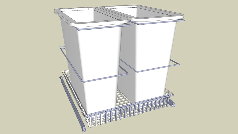 pullout trash | 3D Warehouse