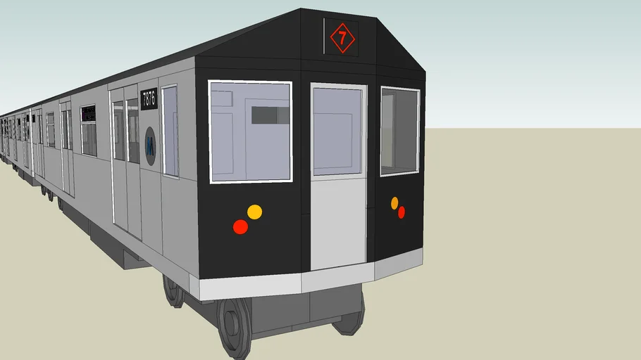 R142A New York City Transit Subway cars (5 set) | 3D Warehouse