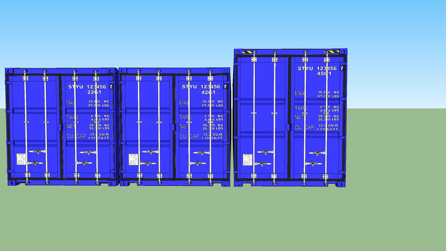 CONTAINER 20GP AND 40GP AND 40HC | 3D Warehouse