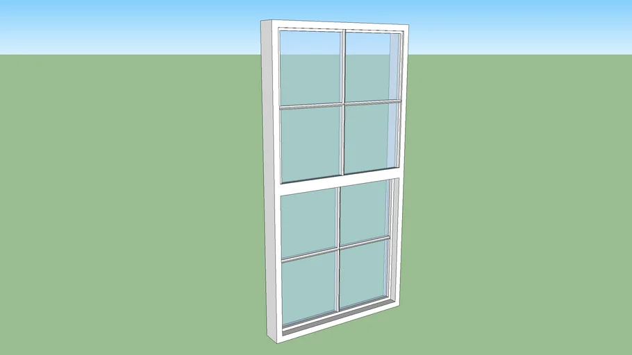 24in. X 48in. Sash Windows | 3D Warehouse