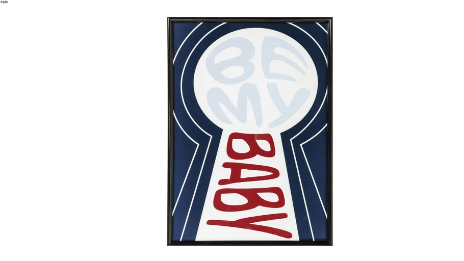 60393 Picture Frame Be My Baby 42x30cm | 3D Warehouse