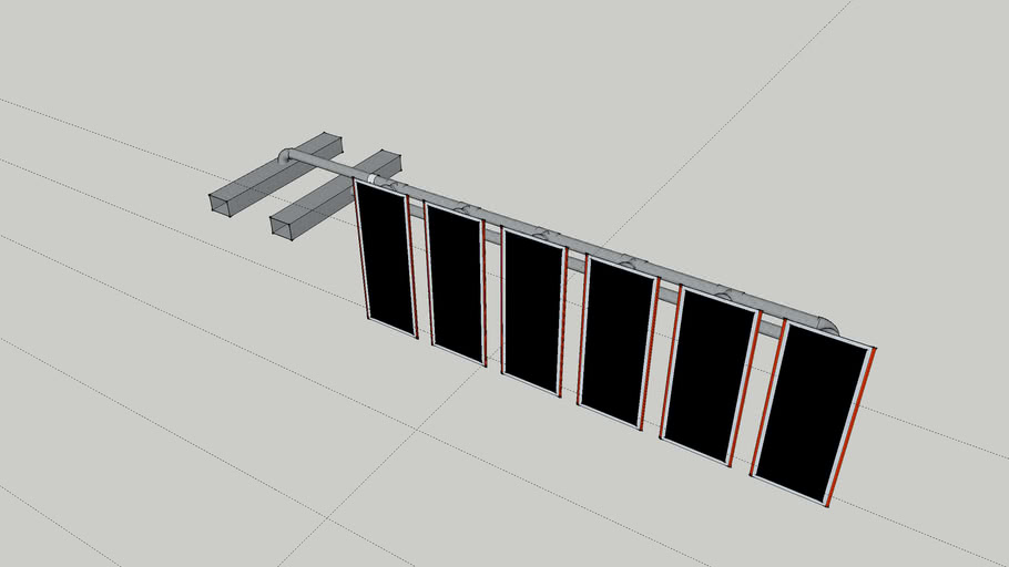 Solar Panels with Air Ducts | 3D Warehouse