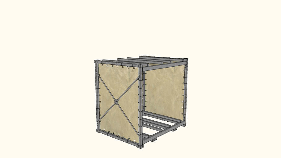covered racking unit | 3D Warehouse