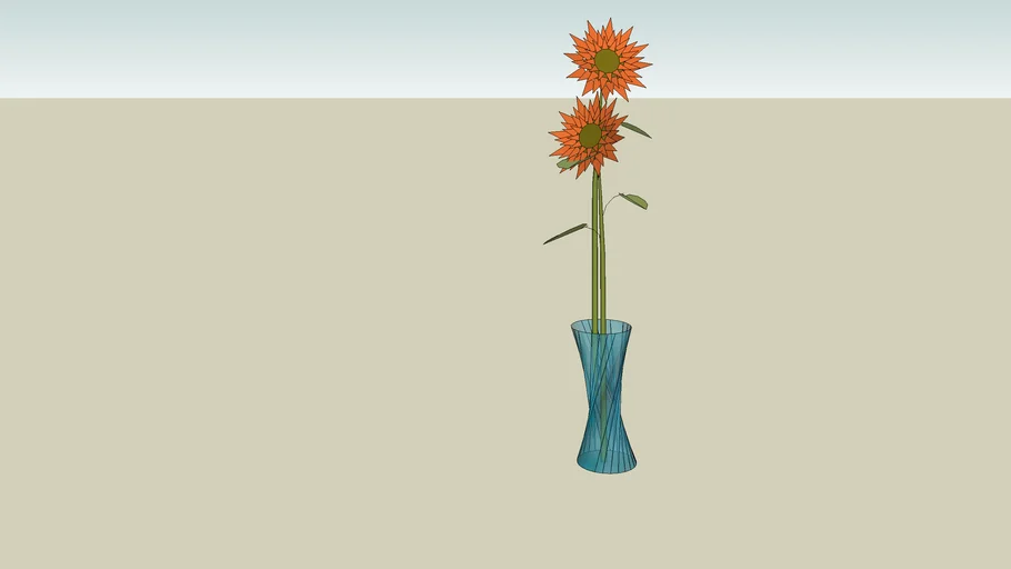 vase with flowers | 3D Warehouse