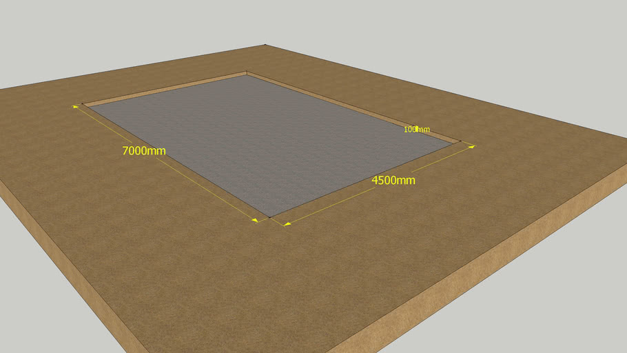Concrete Slab with Mesh | 3D Warehouse