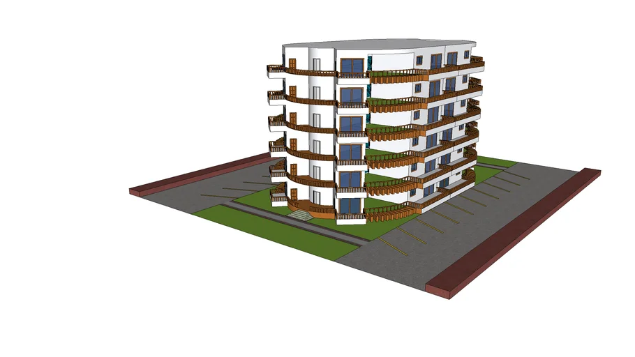 24 Apartment Building | 3D Warehouse