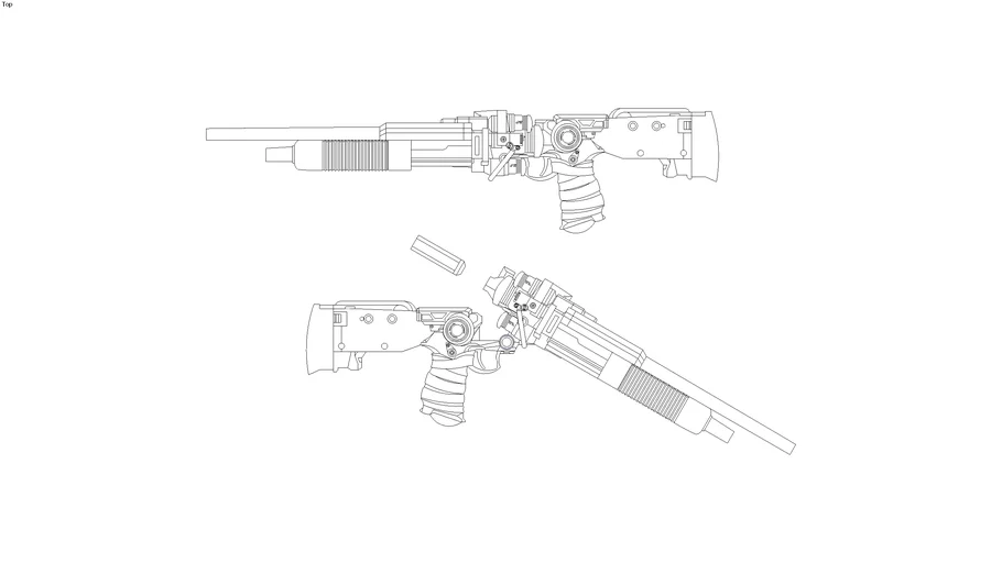 SciFi Shotgun | 3D Warehouse