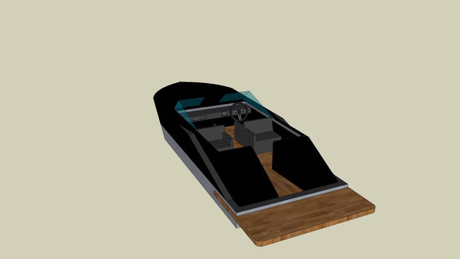 speedboot retro | 3D Warehouse