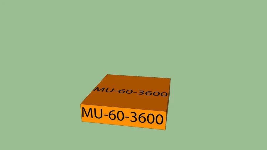 MU-60-3600-basic | 3D Warehouse