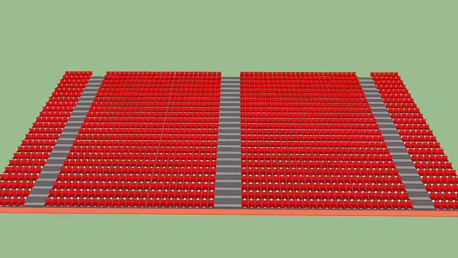 Stadium Stand Section | 3D Warehouse