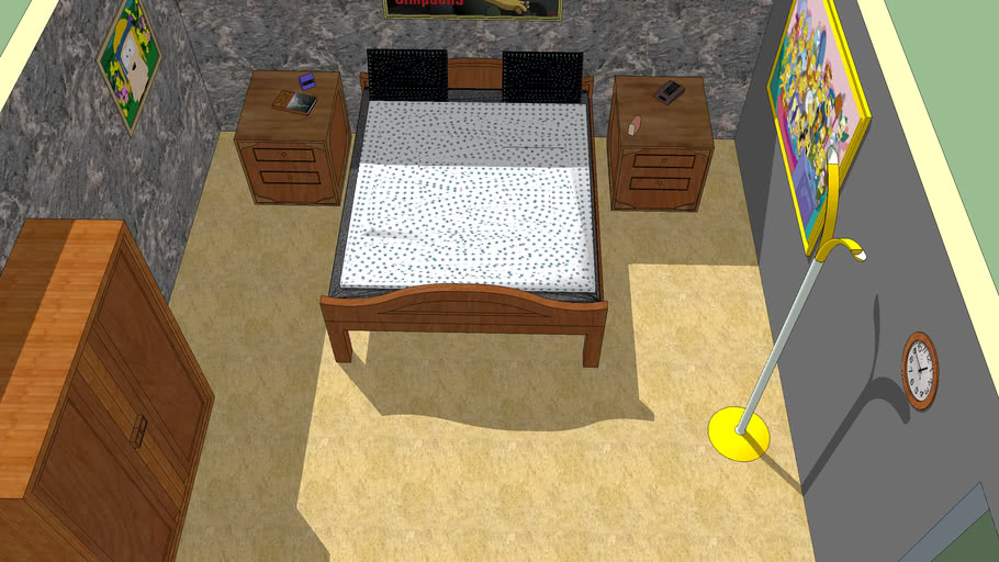 1 bhk bedroom | 3D Warehouse