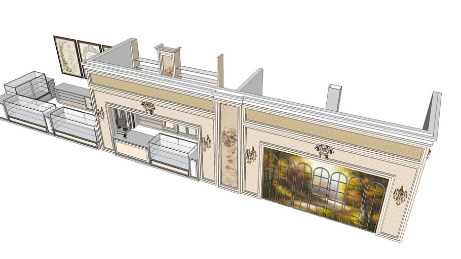 Restaurant Counter 2 | 3D Warehouse