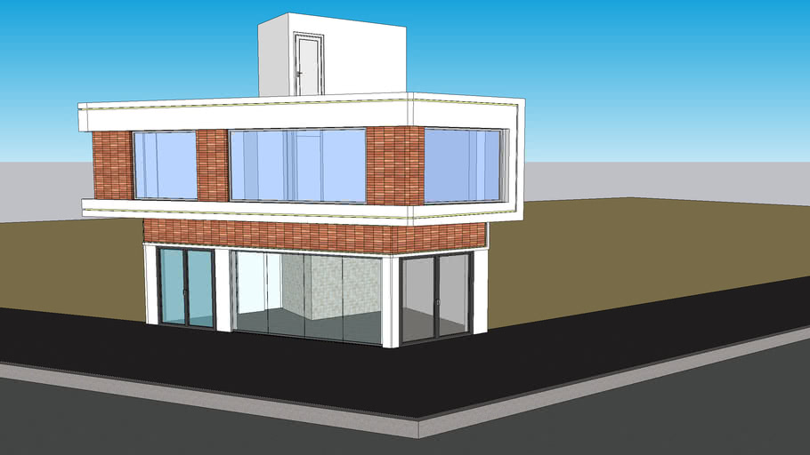 Modern facade | 3D Warehouse