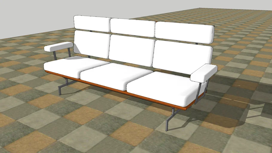 k-rom_Charles & Eames_classic sofa | 3D Warehouse