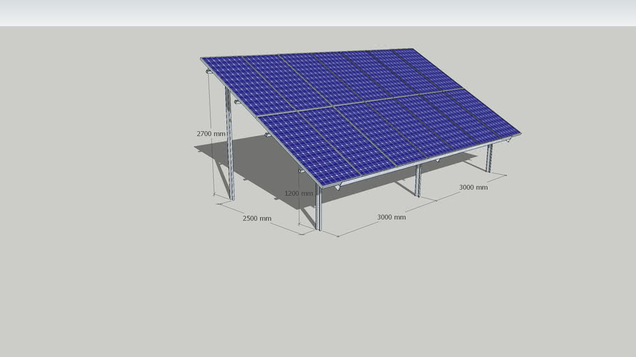 Solar Array Structure | 3D Warehouse