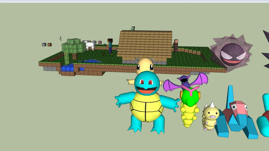 minecarft and pokemon | 3D Warehouse
