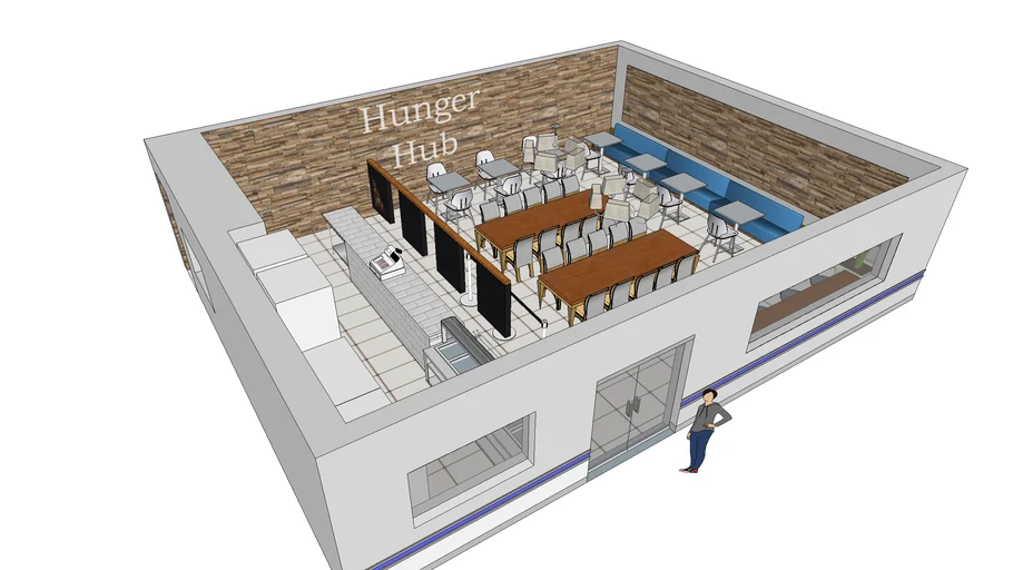 BHMC CAFETERIA LAYOUT v4 | 3D Warehouse