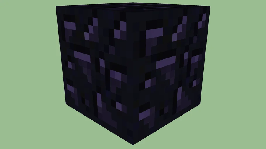 Minecraft Obsidian by Zapperier | 3D Warehouse