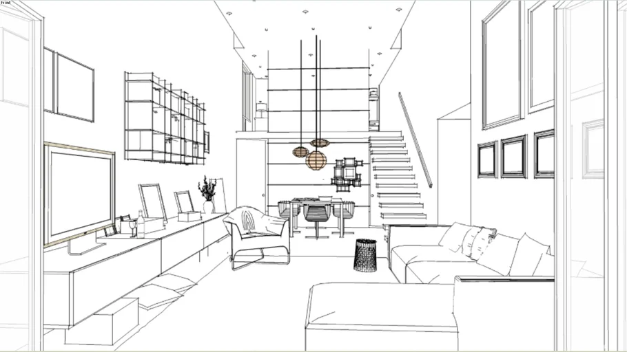 Dream House Inside Drawing