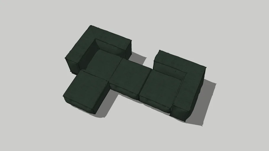 Green Velvet Sofa | 3D Warehouse