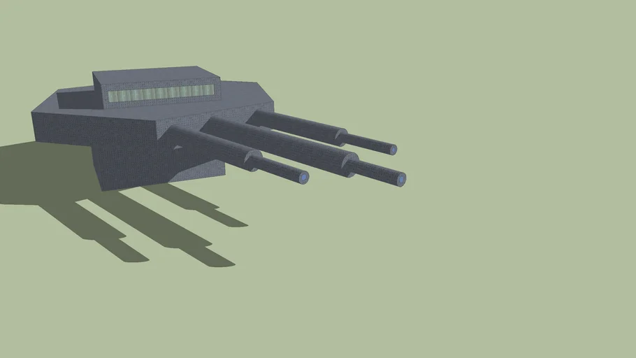 Tri-barrel laser turret | 3D Warehouse