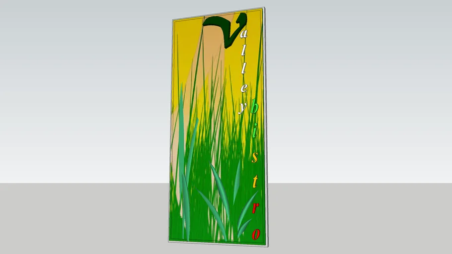 Valley bistro - Signboard | 3D Warehouse