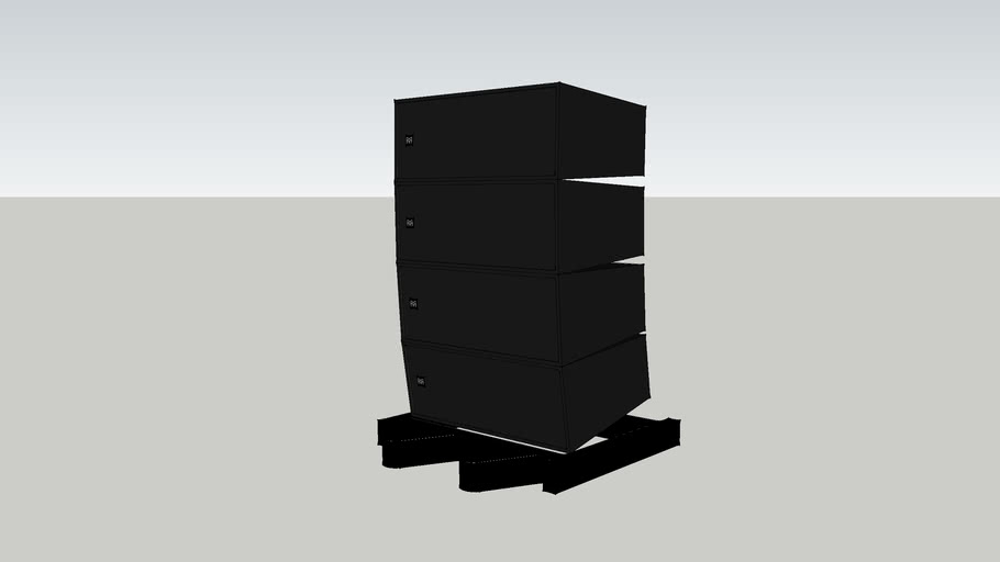 Martin Audio W8LM Ground Stack | 3D Warehouse