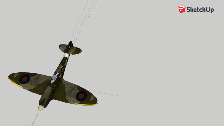 Elliptical Wing Plane | 3D Warehouse