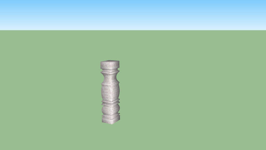 Marble Post | 3D Warehouse