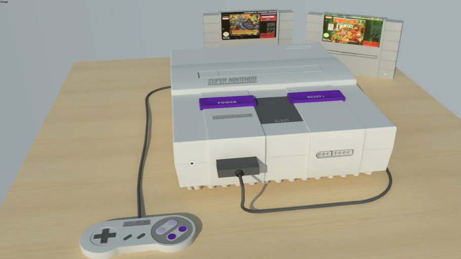 Super Nintendo (Vray Ready) | 3D Warehouse