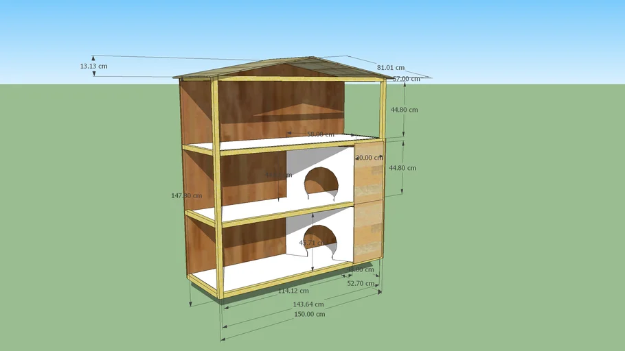 Rabbit cage - 3 Stories high | 3D Warehouse